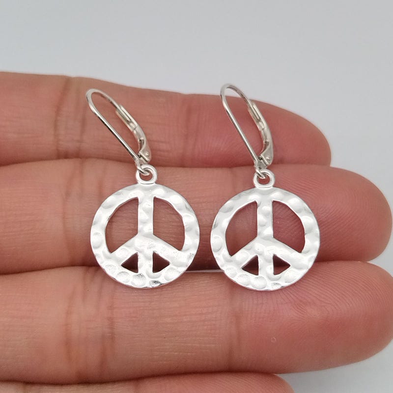 Peace Earrings - Etsy