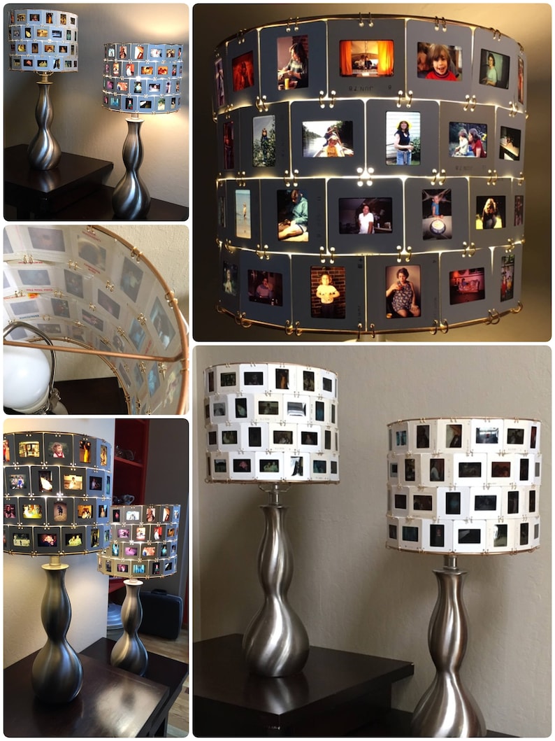 Custom Order: Handcrafted 35mm Slide Lamp Shade - Etsy