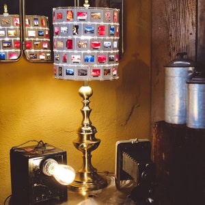 Custom Order: Handcrafted 35mm Slide Lamp Shade - Etsy