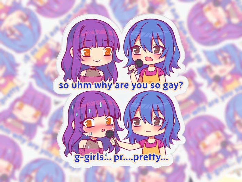 Yuri Sticker - Etsy