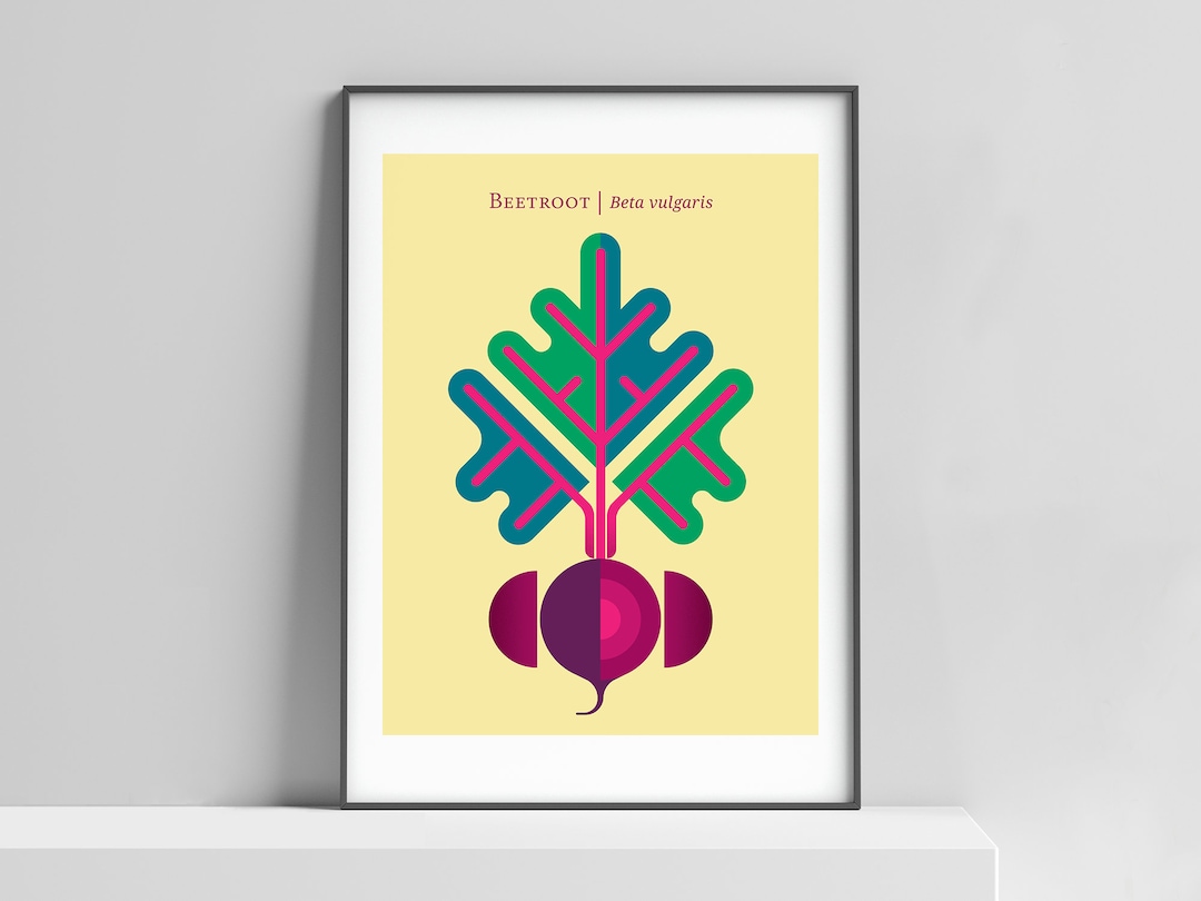 Beetroot Print Design for Kitchen, Restaurant Decor, Kids Room. Beet ...