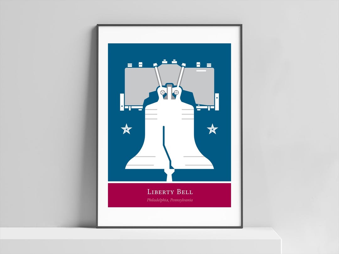 Historic Philadelphia Liberty Bell Modern Art Print for Interior ...