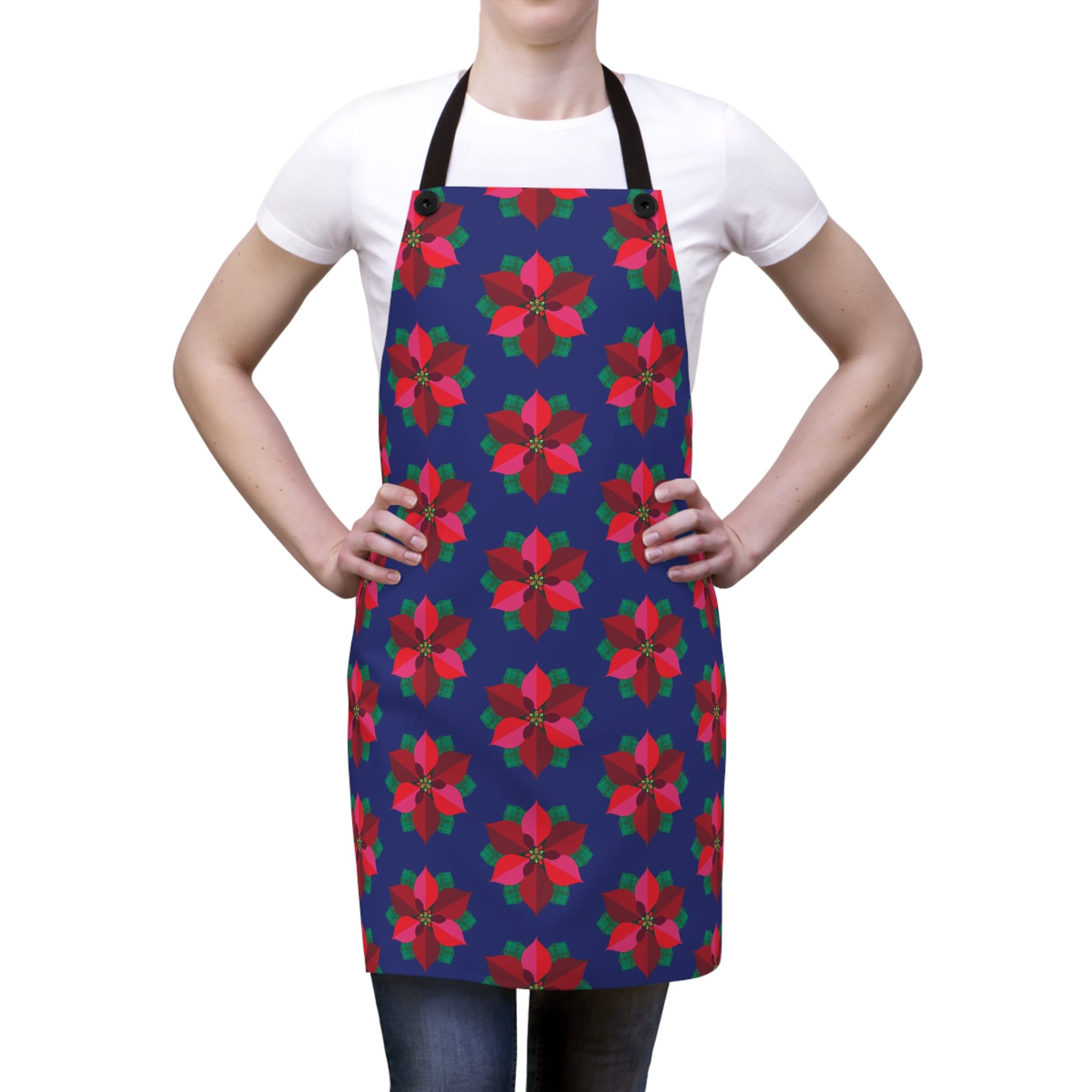 Modern Poinsettia Apron to Keep You Clean and Stylish This Holiday ...
