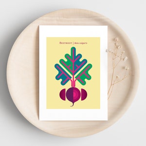 Beetroot Print Design for Kitchen, Restaurant Decor, Kids Room. Beet ...