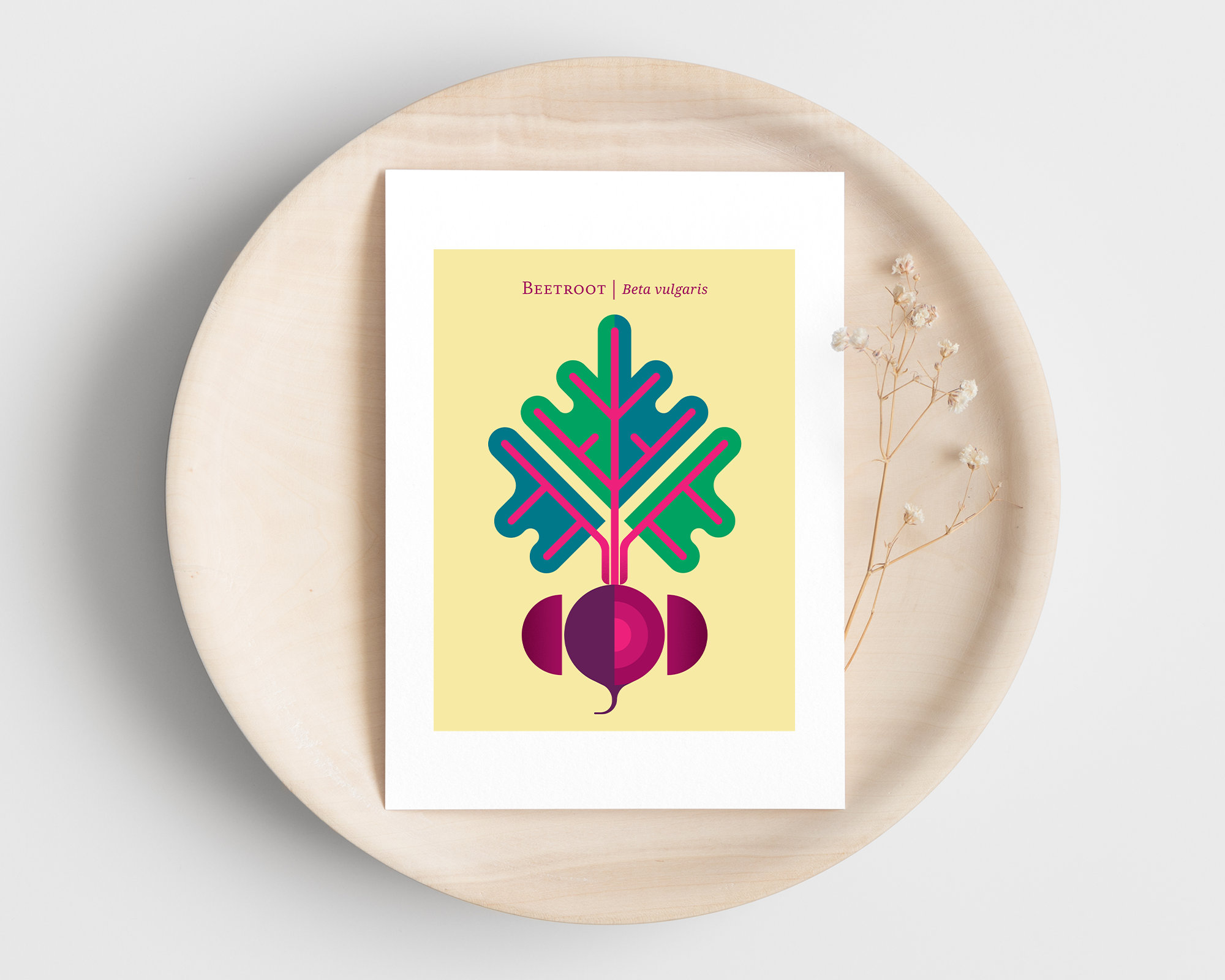 Beetroot Print Design for Kitchen, Restaurant Decor, Kids Room. Beet ...