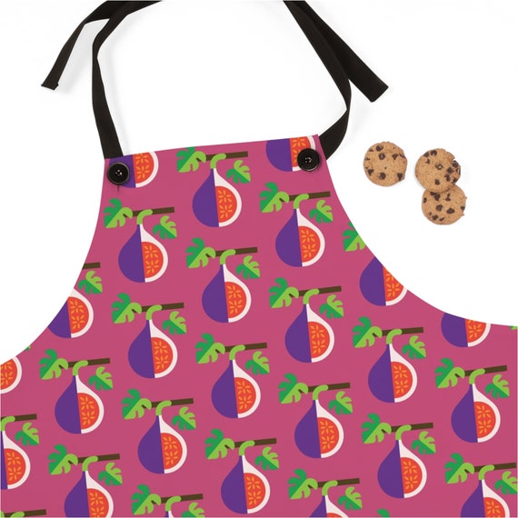 Modern Fig Apron Keeps You Clean Colorful and Stylish Fruit Apron Pattern Fig Decor Gift Stylish Cooking Apron Kitchen Pop Art Etsy Ireland