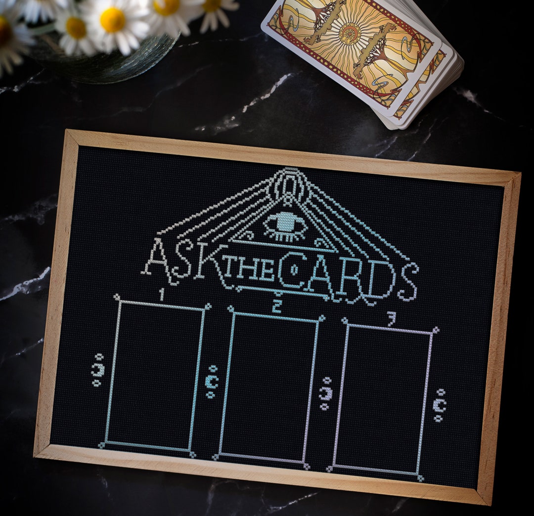 Tarot Reading Mat Cross Stitch Pattern - Witchy Digital PDF Download - Etsy