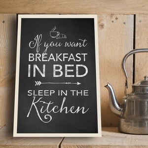 Chalkboard Printable, Funny Kitchen Sign, Chalkboard Kitchen Decor ...
