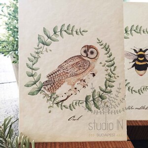 TABLE SIGN, Woodland Table Sign, Woodland Table Number 16-32, Forest ...