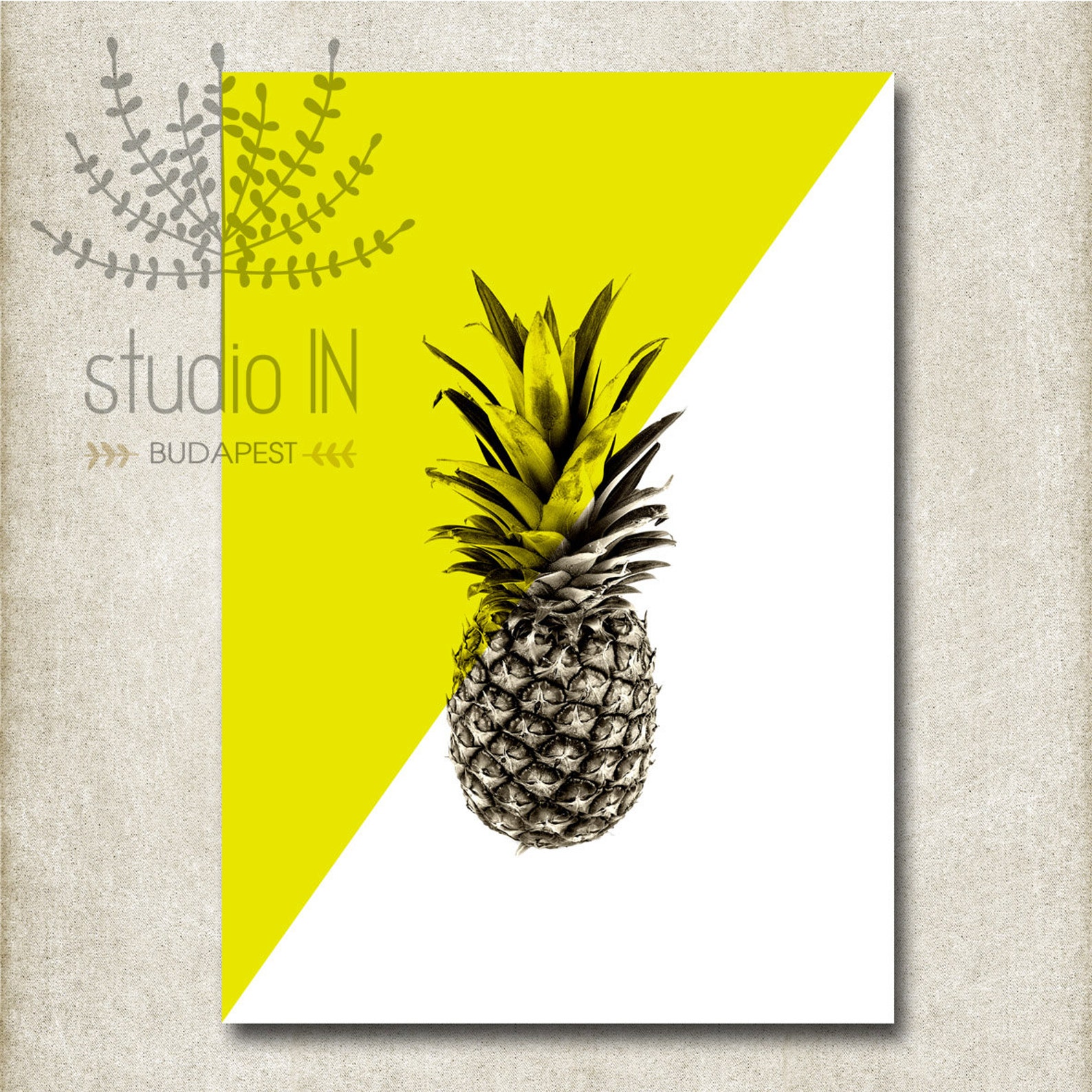 PINEAPPLE PRINTABLE Chic Pineapple Instant Download | Etsy