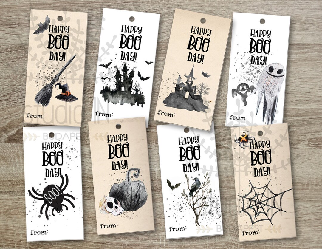 Printable Halloween Favor Tags Template, Kids Halloween Party Favor ...