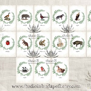 TABLE SIGN, Woodland Table Sign, Woodland Table Number 16-32, Forest ...