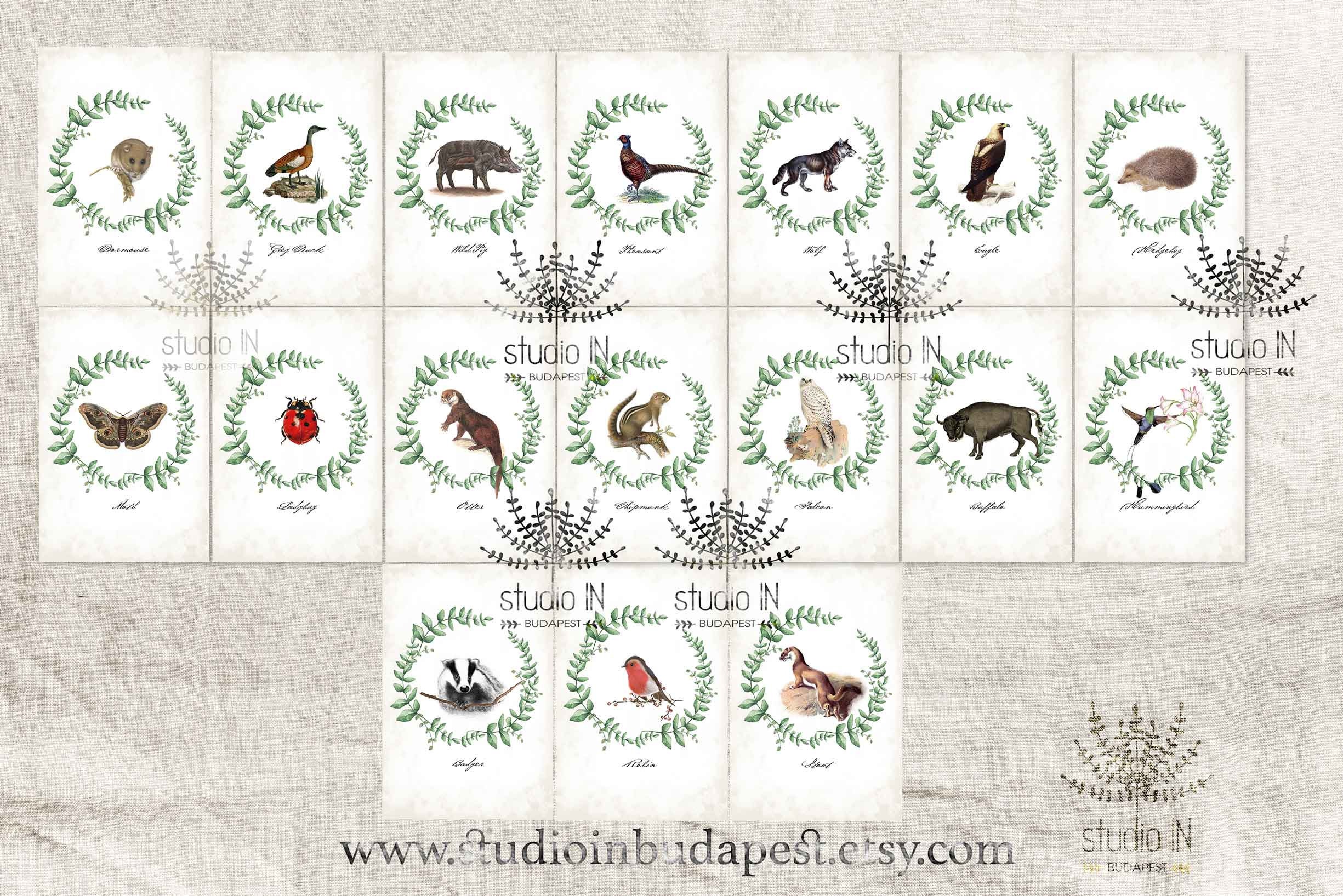 TABLE SIGN Woodland Table Sign Woodland Table Number 16-32 | Etsy