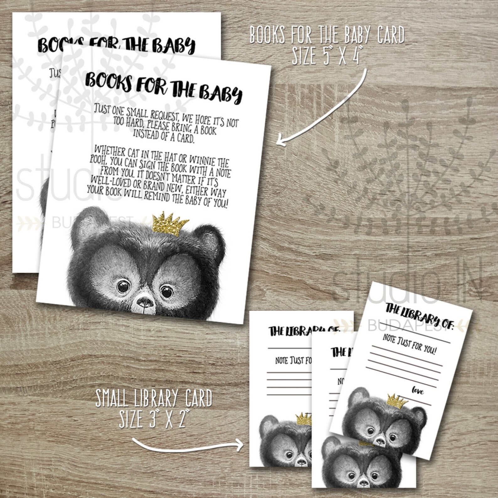 Baby Shower Book Instead of a Card Inserts With Bookplate - Etsy