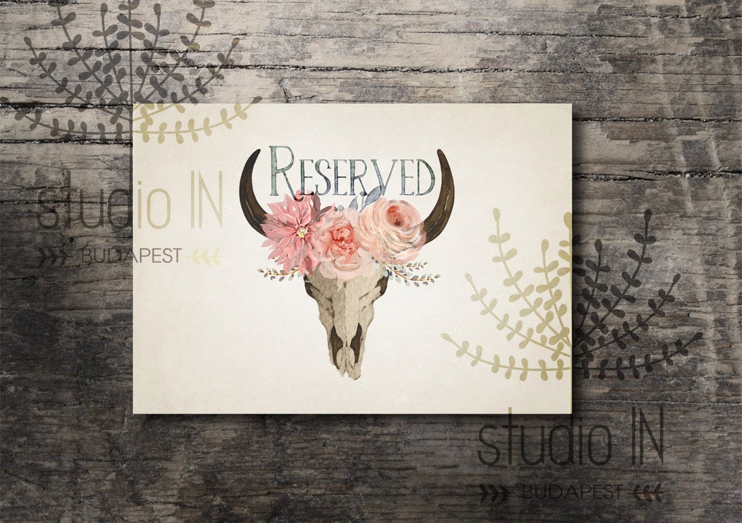 Reserved Sign Printable, Wedding Reserved Sign, Bohemian Reserved ...
