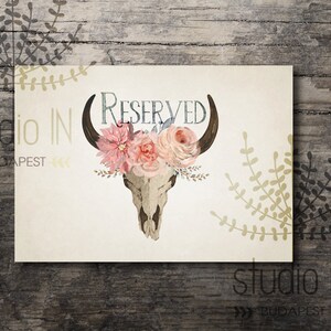 Reserved Sign Printable, Wedding Reserved Sign, Bohemian Reserved ...