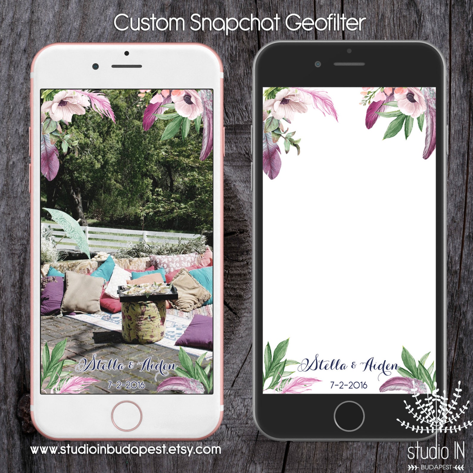 SNAPCHAT GEOFILTER Custom Snapchat Geofilter Wedding - Etsy