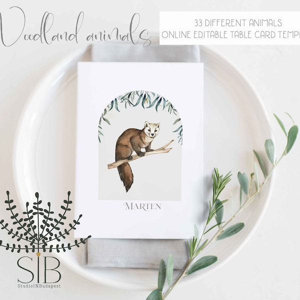 Woodland Table Decor - Etsy