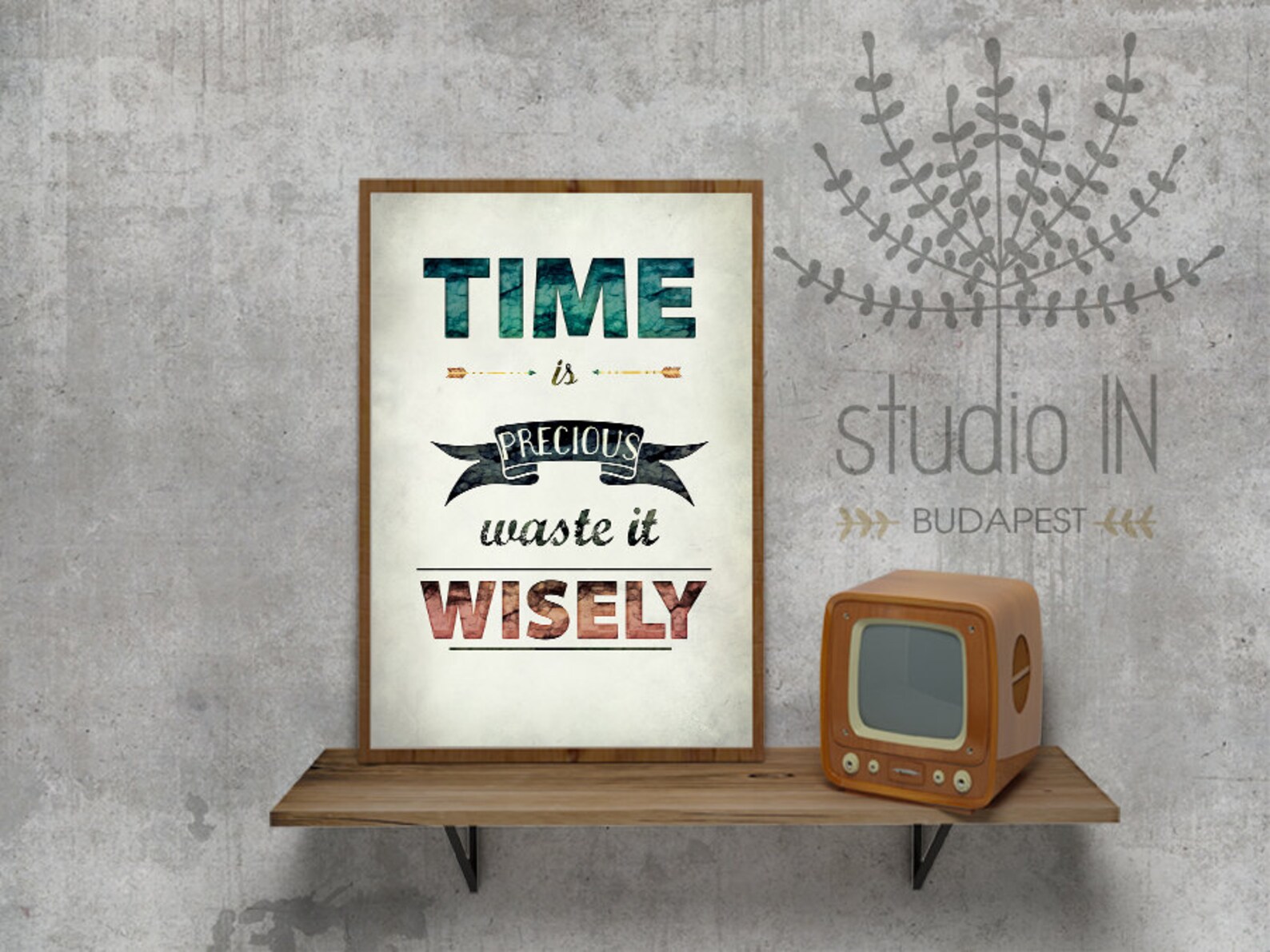 Quote Printable Time is Precious Print Art Poster Wall - Etsy