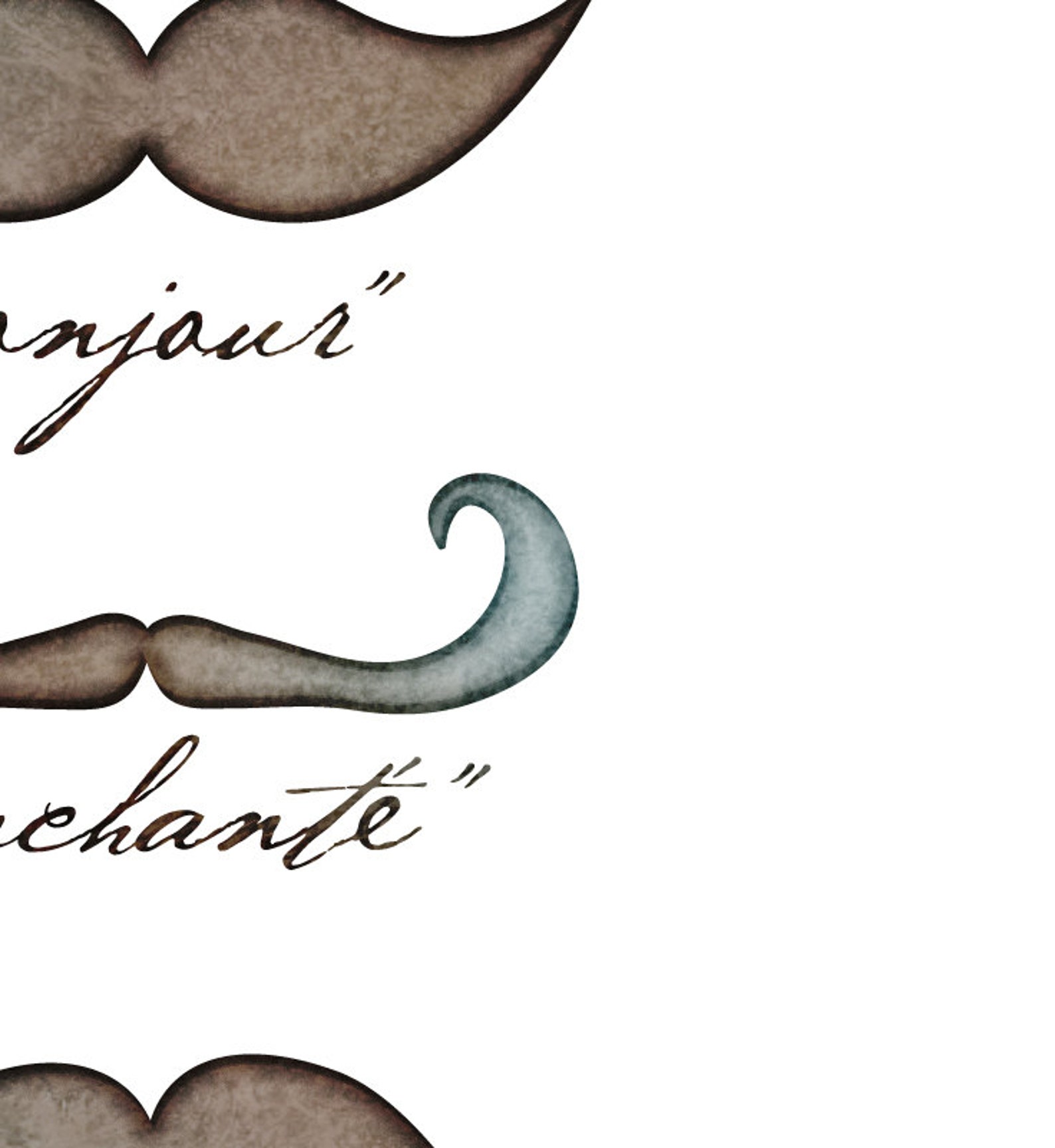 Moustache Print 8x10 Moustache Printable Wall Decor | Etsy