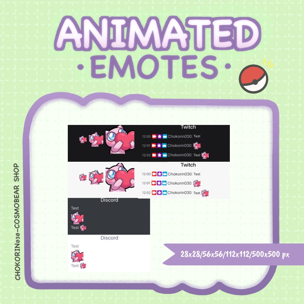 Mew Hug Animated Emotes - Etsy