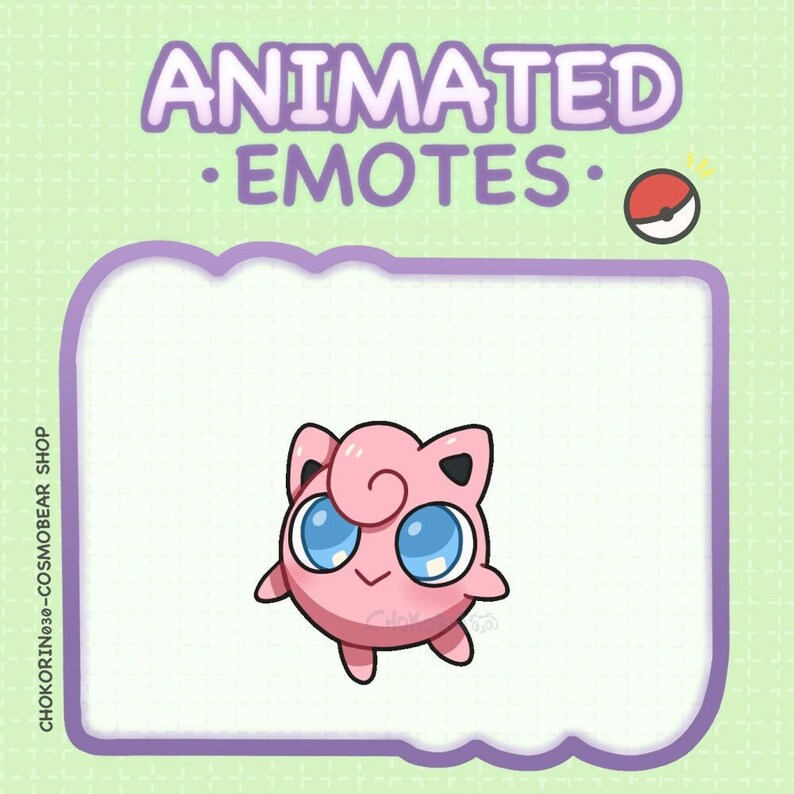 Dancing Jigglypuff Animated Emote - Etsy