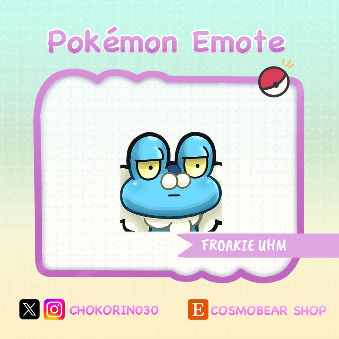 Froakie Uhm Emote for Twitch Discord - Etsy