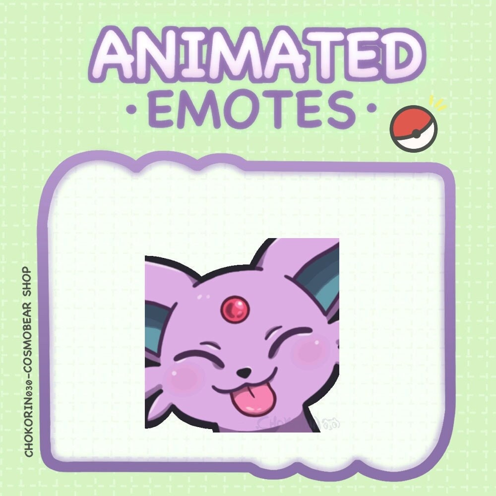 Espeon Lick Animated Emote - Etsy