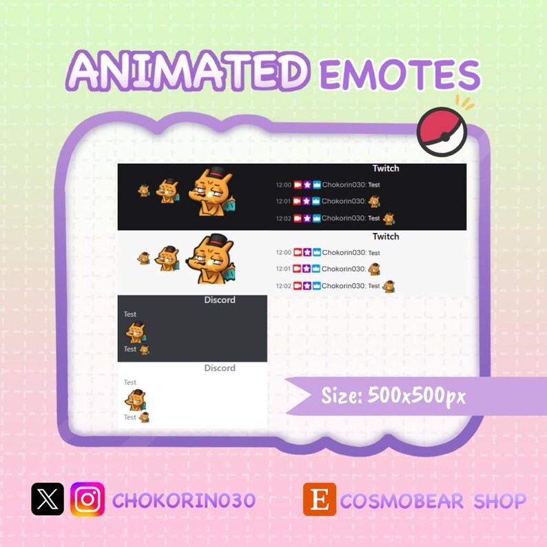 Sir Charizard Animated Emote for Twitch - Discord - Etsy