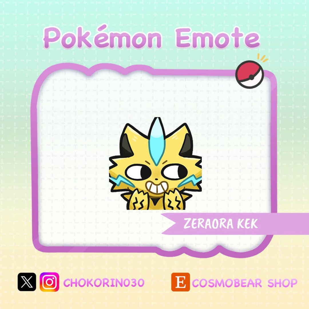 Zeraora Kek Emote for Twitch Discord - Etsy