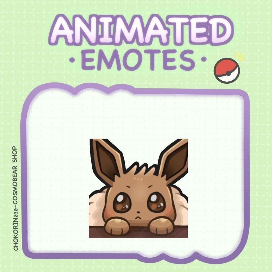 Eevee Lurk Animated Emote - Etsy