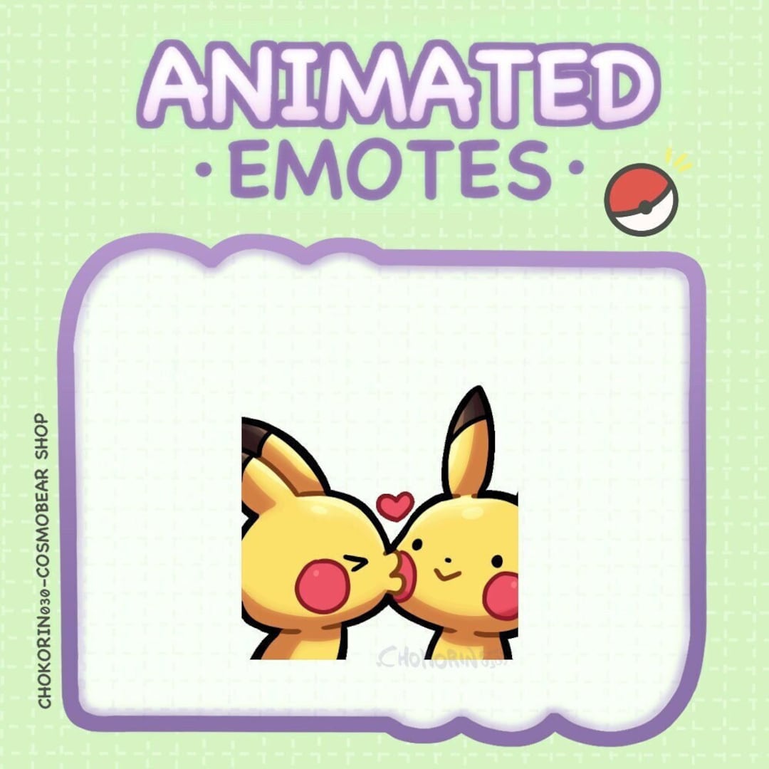 Pikachu Animated Emote - Etsy