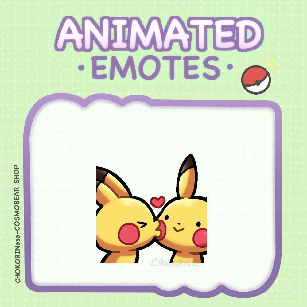 Pikachu Animated Emote - Etsy