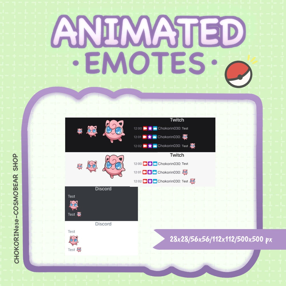 Dancing Jigglypuff Animated Emote - Etsy