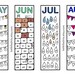 Bookmark Calendar Reading Tracker Bookmark PDF Printable and Coloring ...