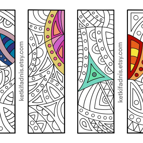 Star Bookmarks PDF Coloring Page - Etsy