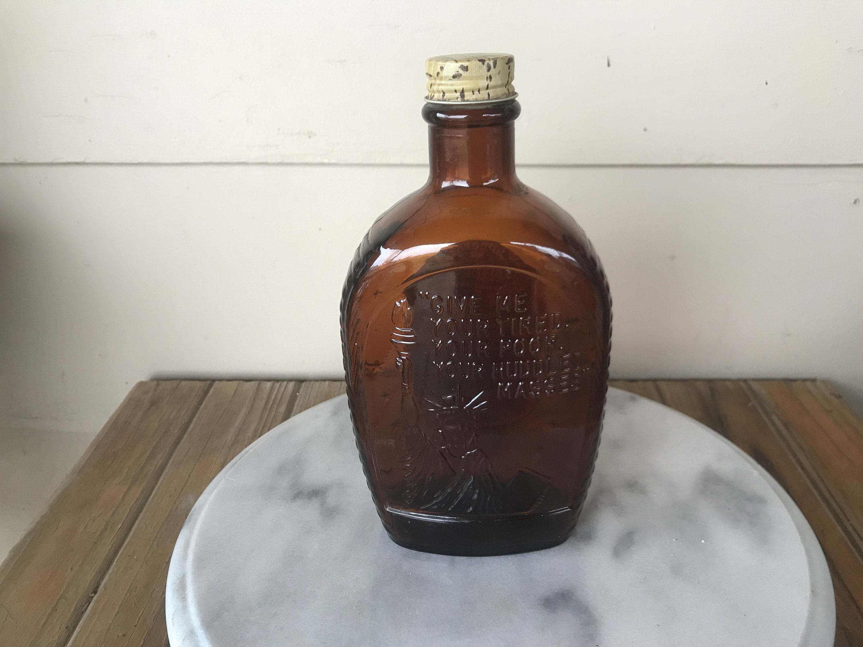 Special Collectors Flask Log Cabin Country Kitchen Statue of Liberty - Etsy