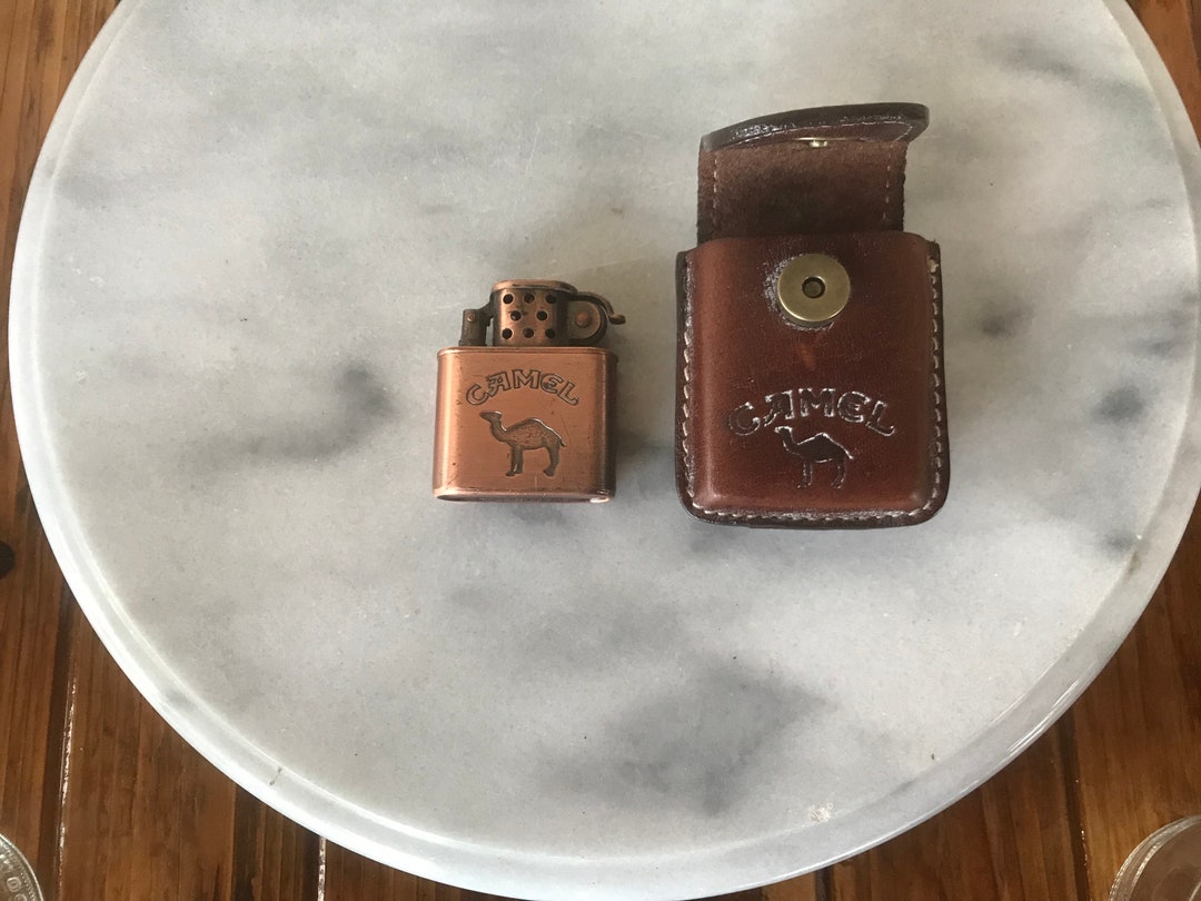 Vintage Camel Lighter Leather Spring Loaded Holster - Etsy