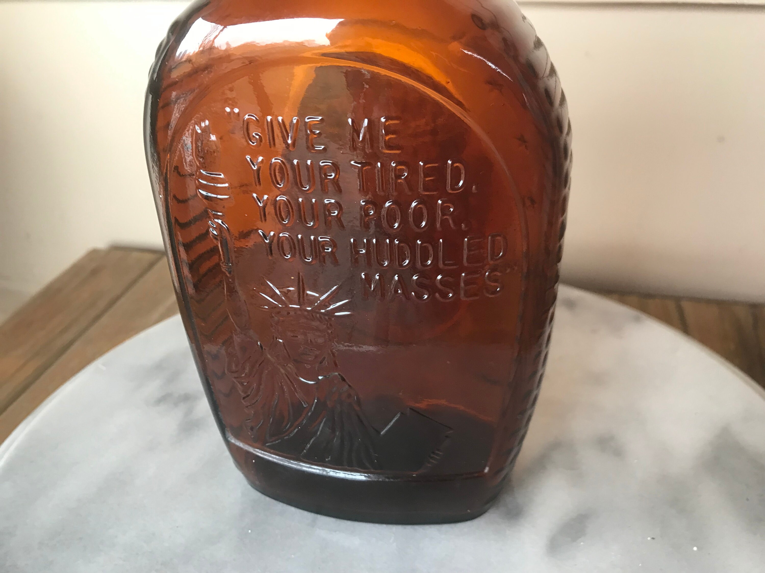 Special Collectors Flask Log Cabin Country Kitchen Statue of Liberty - Etsy