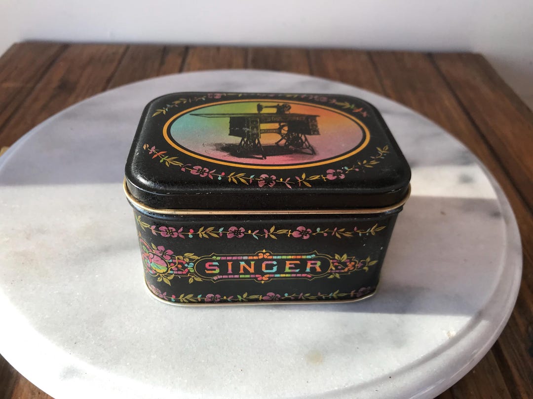 Vintage Singer Tin and Notions - Etsy