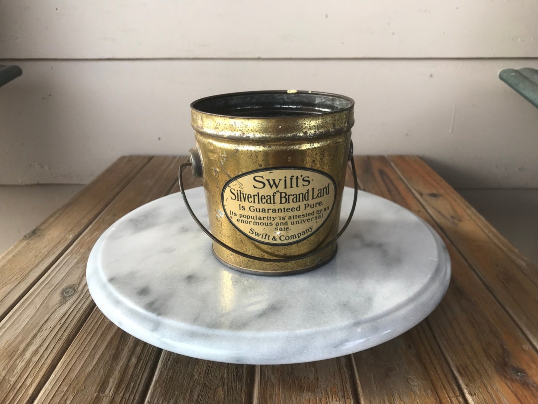 Swifts Silverleaf 2 LB Lard Can - Etsy
