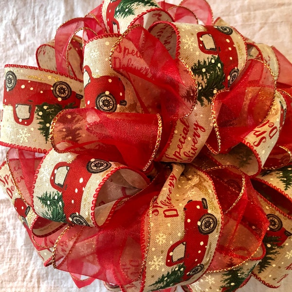 Large Ribbon Tree Topper - Etsy