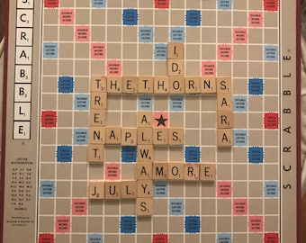 Scrabble board | Etsy