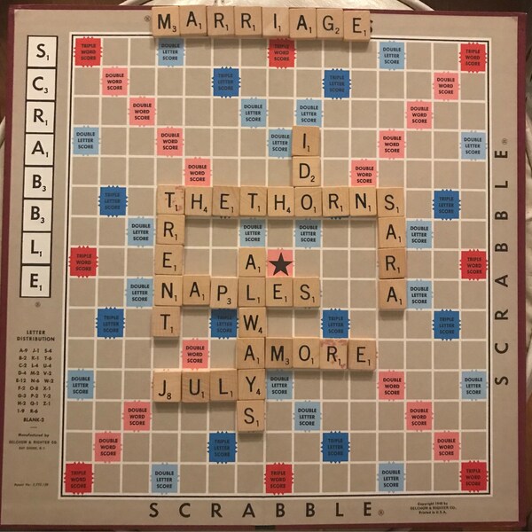 Scrabble Board - Etsy