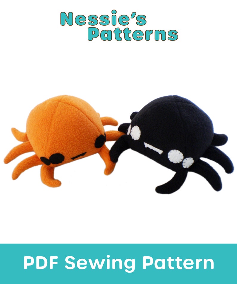 Spider Plush Toy Sewing Pattern Instant Download | Etsy