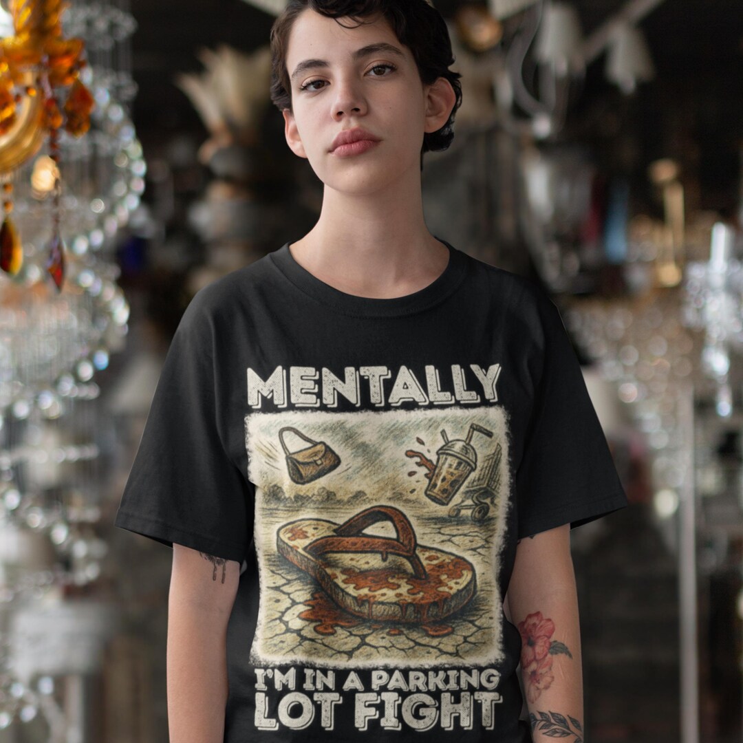 Unhinged Meme Shirt | Hilarious Mental Health Gift | Funny Parking Lot ...