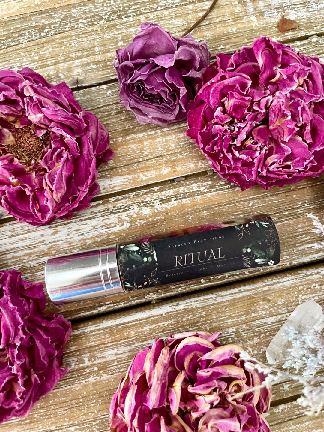 Ritual - Crystal & Botanical Roll-on Fragrance Oil - Etsy