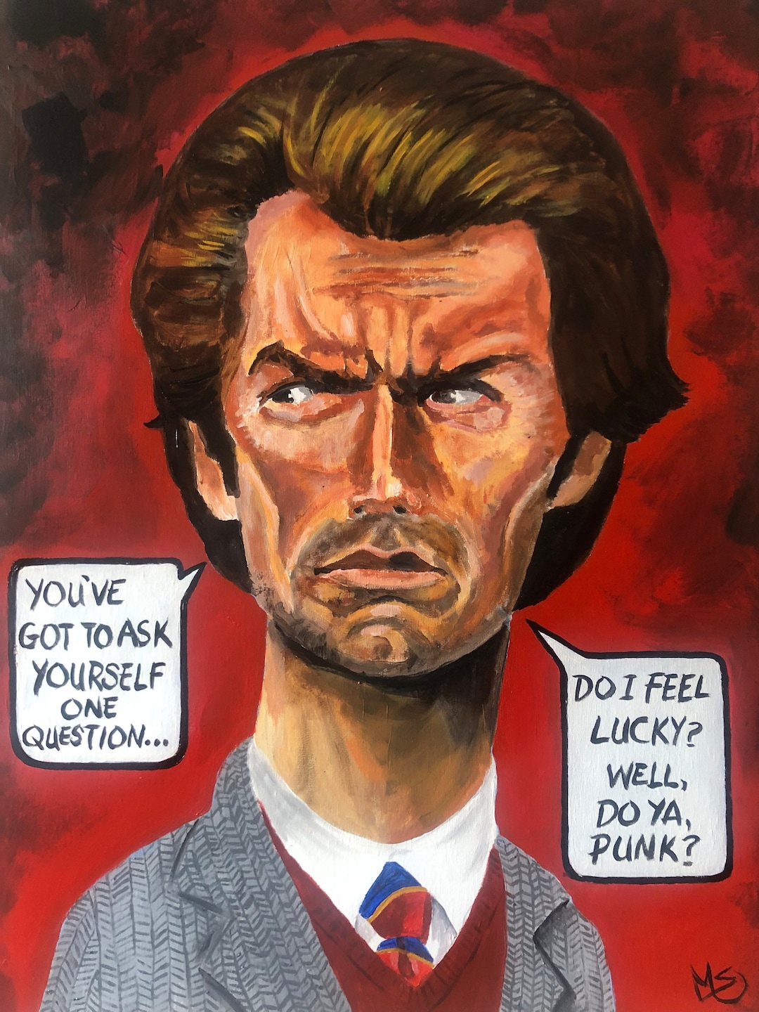 Callahan ....dirty Harry, Clint Eastwood, Classic Film, Police Drama - Etsy