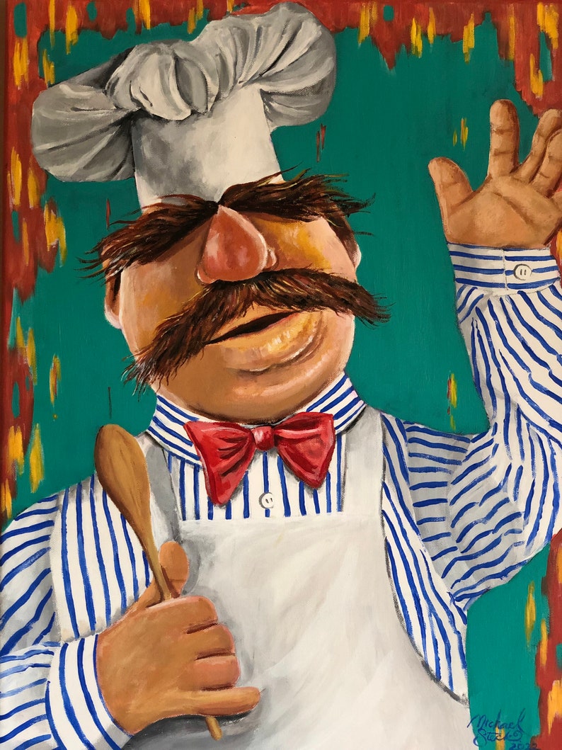 The Chef....muppets Disney Jim Henson Kermit the Swedish - Etsy
