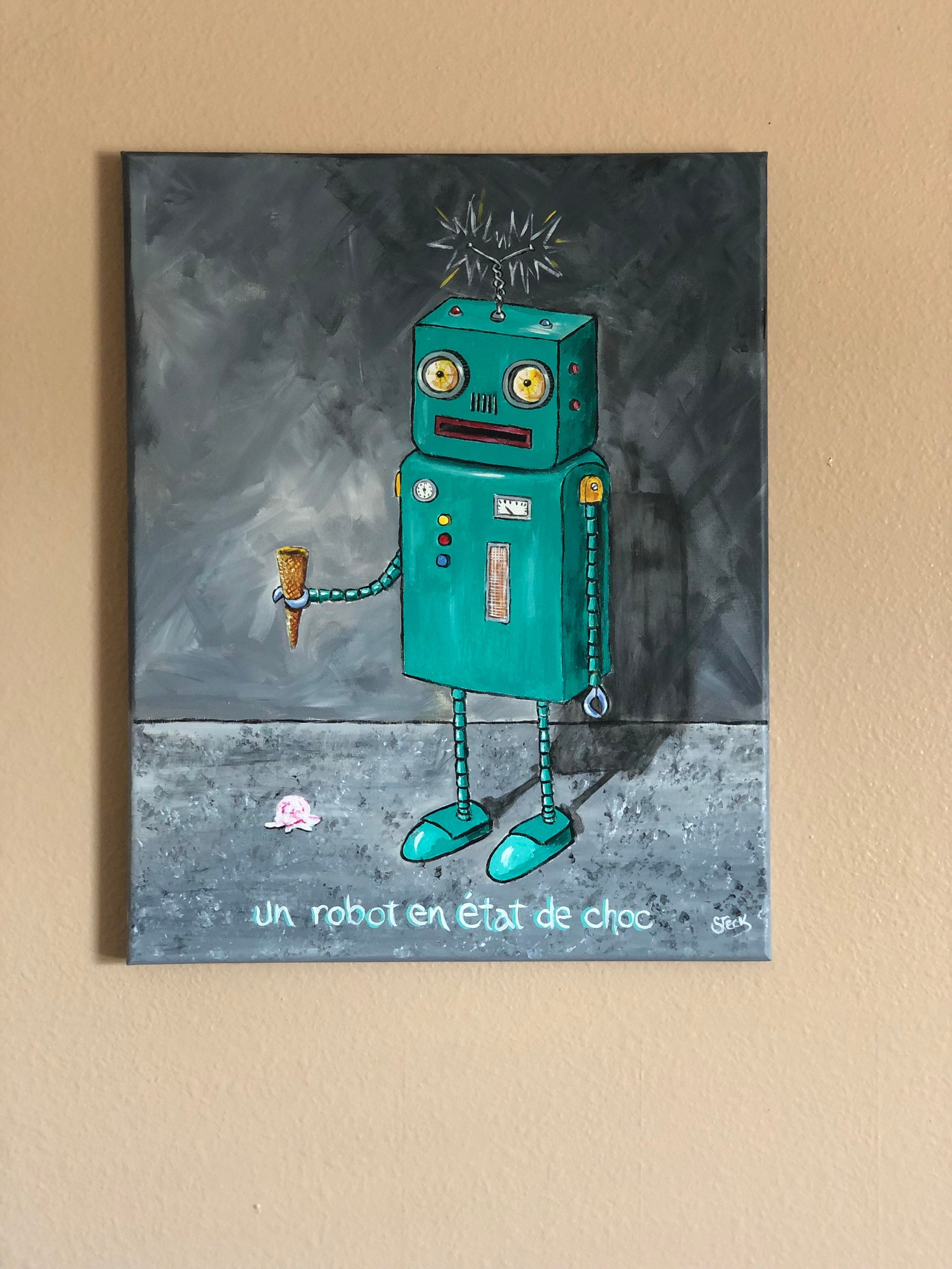 Another Robot in Shock ....robot, Sci-fi, Artificial Intelligence, 50's ...